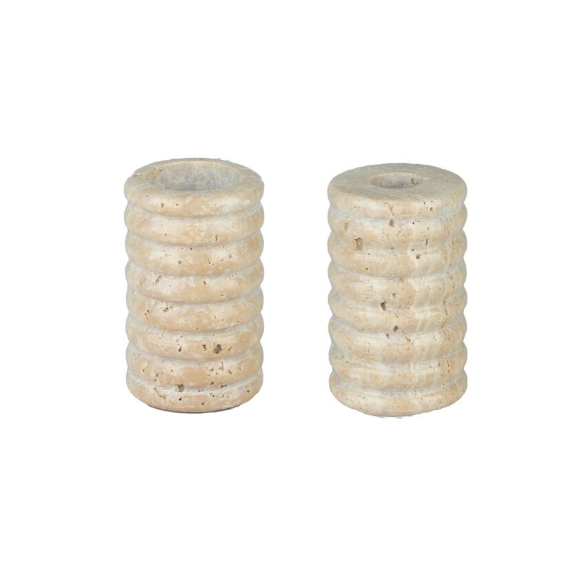 TRAVERTINE RING CANDLE HOLDER M - Trend Collection AS