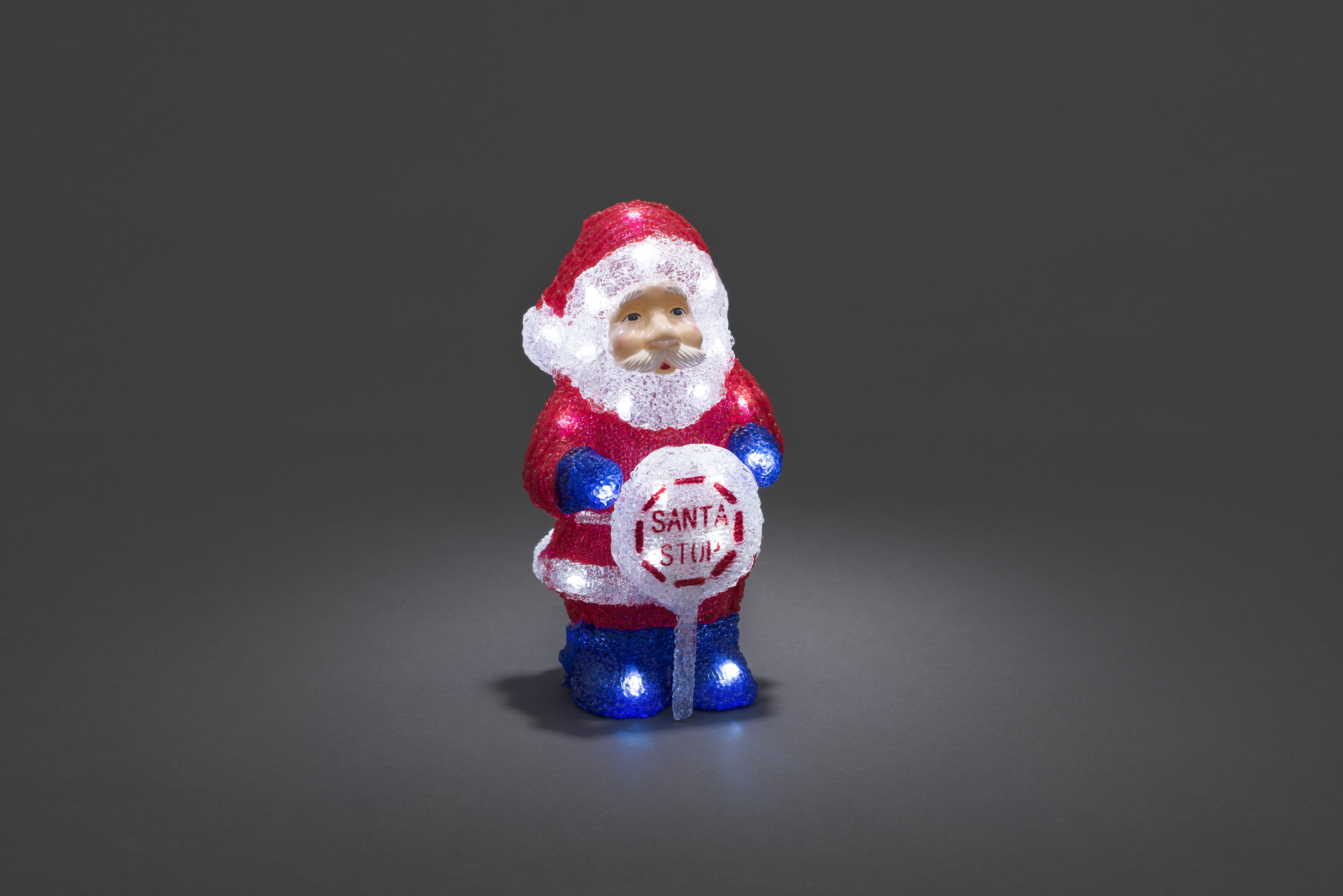 Nisse med skilt akryl 30 cm timer 6 timer - Trend Collection AS