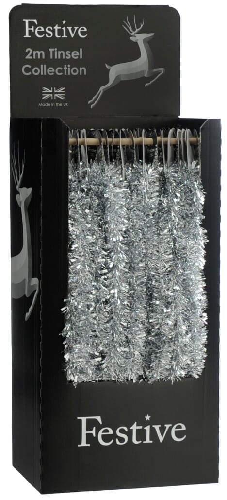 Chunky/Fine tinsel sølv - Trend Collection AS