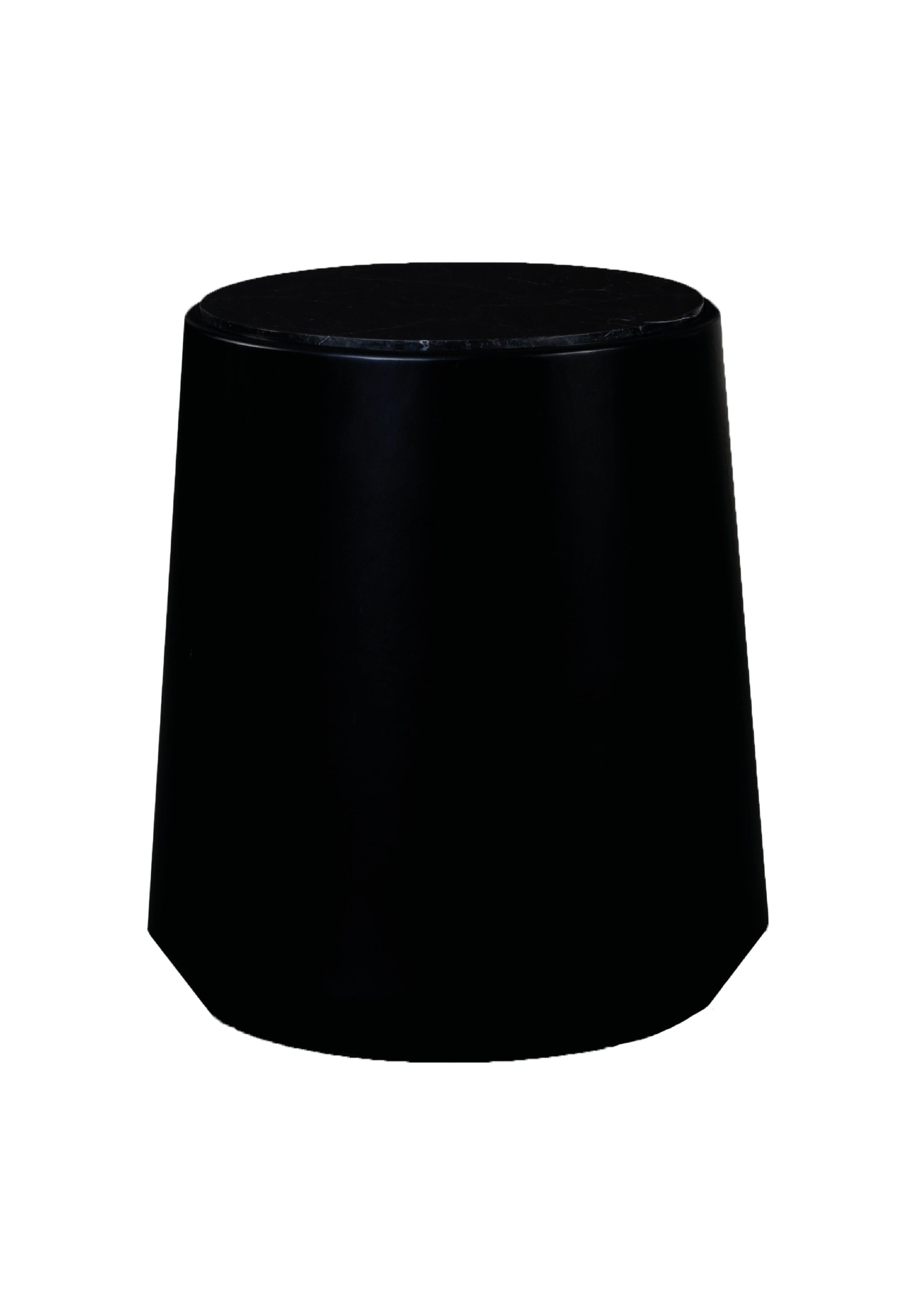 IOWA COFFEE TABLE MARBLE BLACK Ø45xH50 BASE BLACK - Trend Collection AS